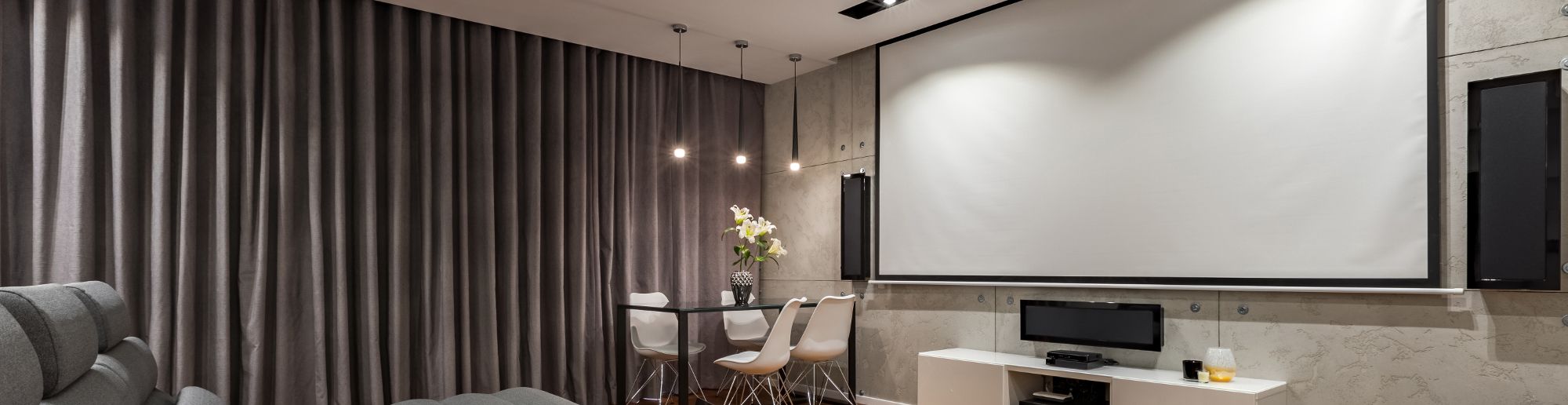 Enhance Spaces with Motors for Electric Projection Screens | Somfy